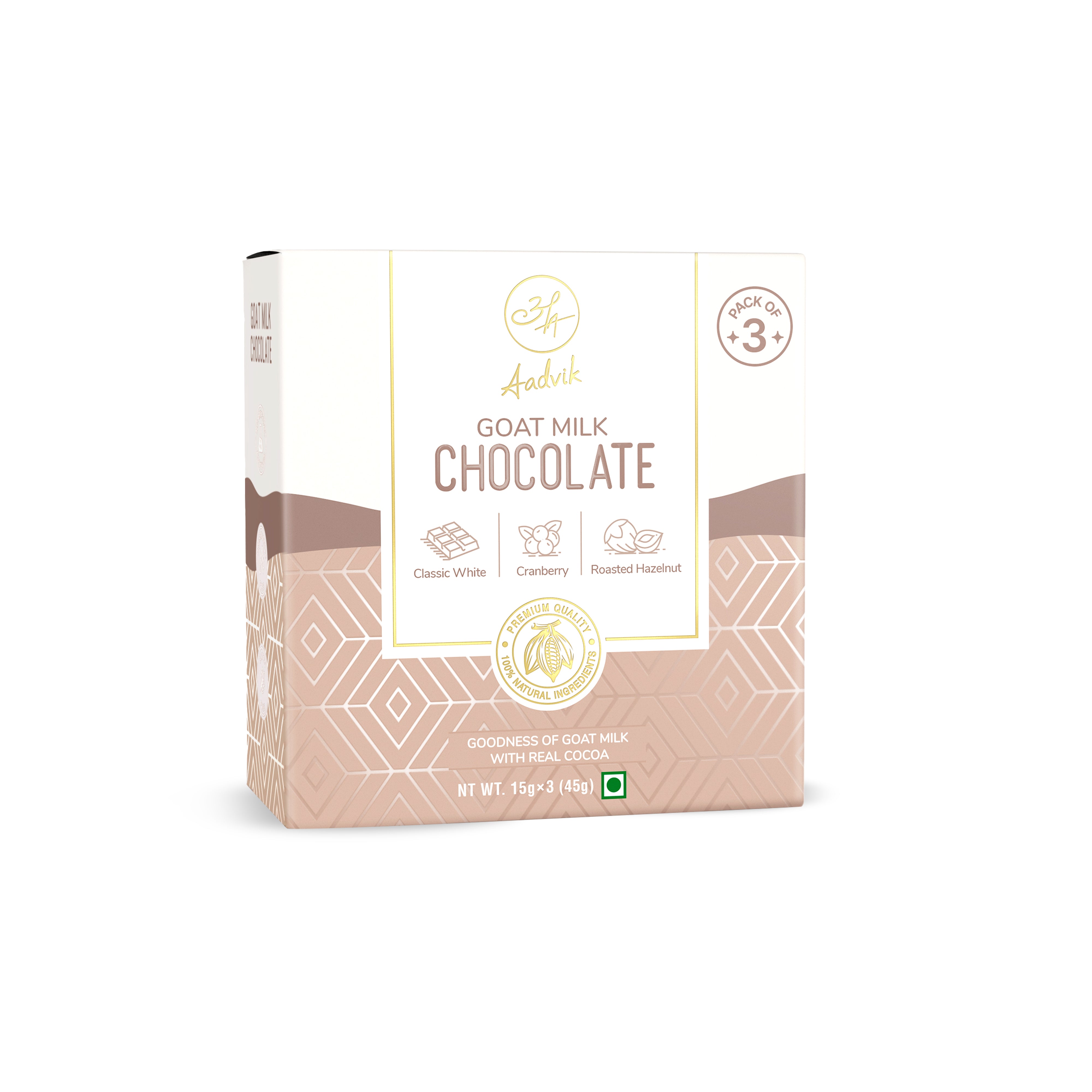 Goat Milk Chocolates | Mini Pack of 3 | Creamy and Naturally Rich ...